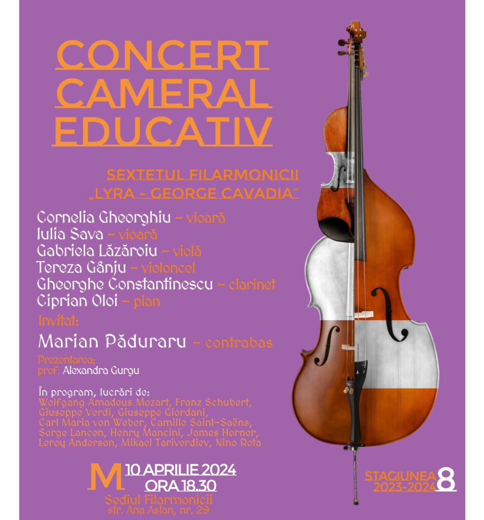 Concert cameral educativ la Filarmonica ”Lyra-George Cavadia” • Brăila ...